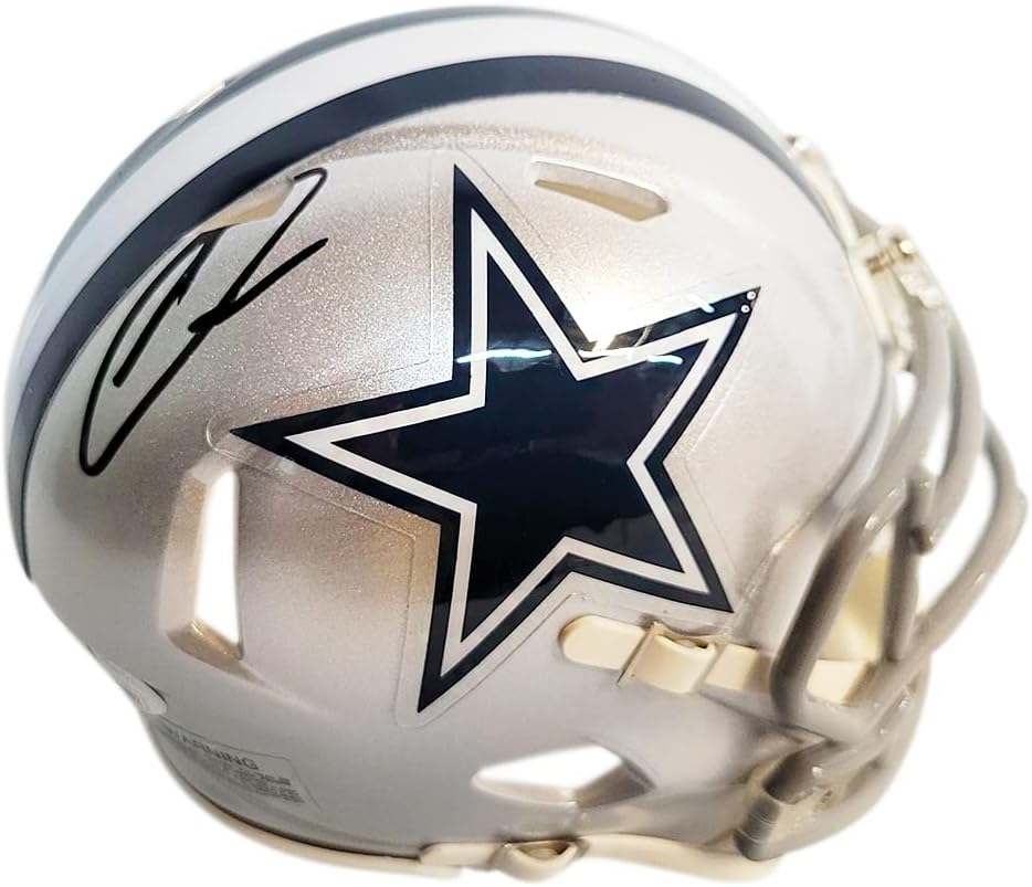 Amazon.com: Ceedee Lamb Autographed Dallas Cowboys Football Mini Helmet ...