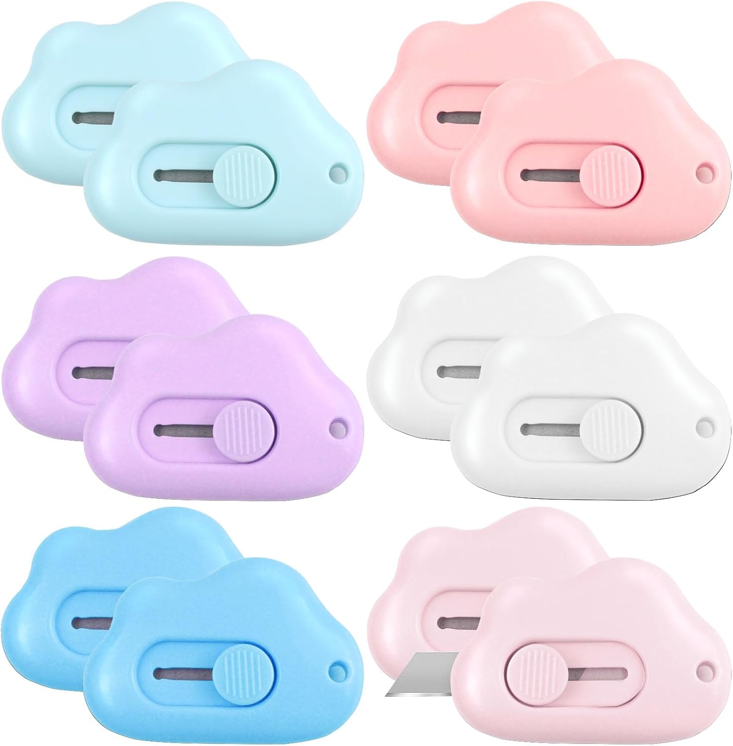 Amazon.com: REDANHA 12 Pack Mini Letter Opener Cute Cloud Box Cutter ...