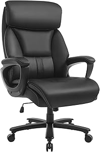 WOLTU Sedia da Ufficio con Portata di 200kg, Poltrona Direzionale Ergonomica, Sedia Ergonomica ...