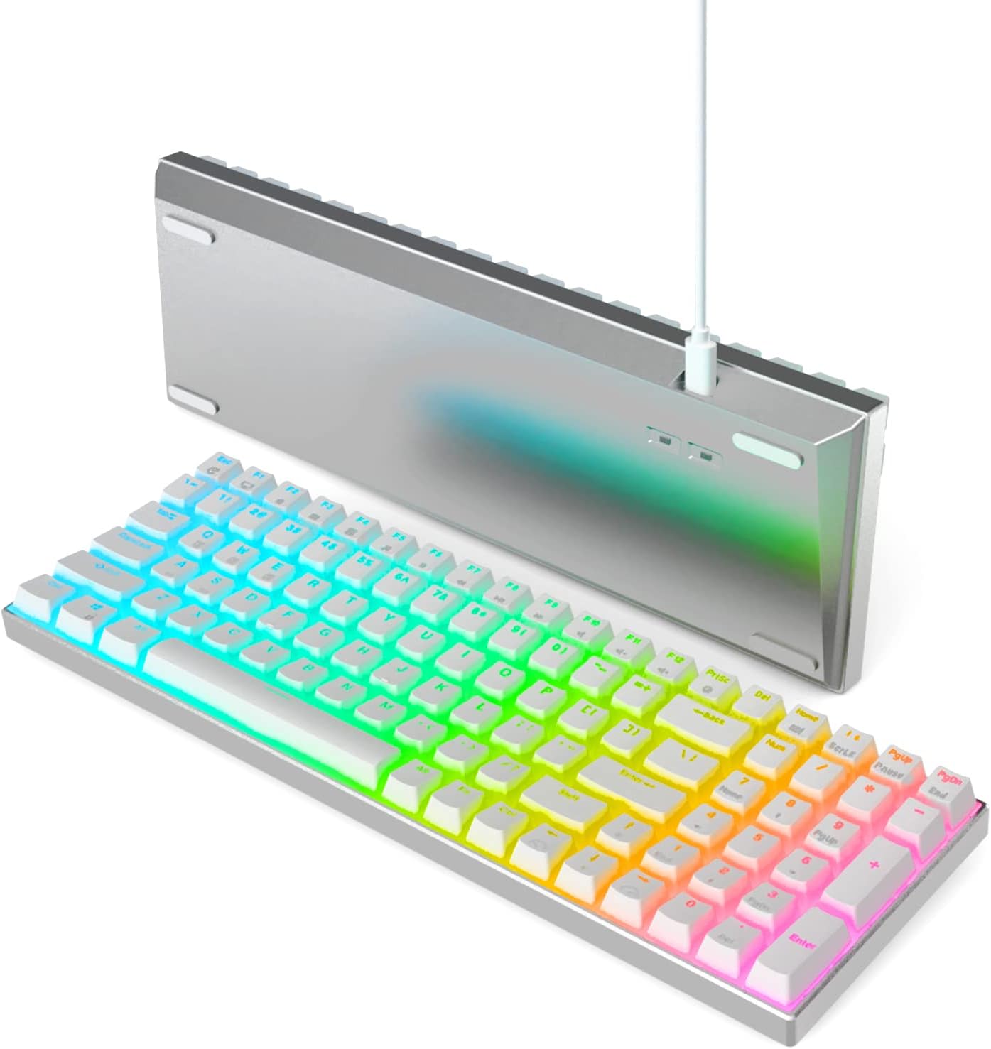 RK ROYAL KLUDGE RK100 Pro Mechanical Keyboard, Brown Switch, Sliver ...