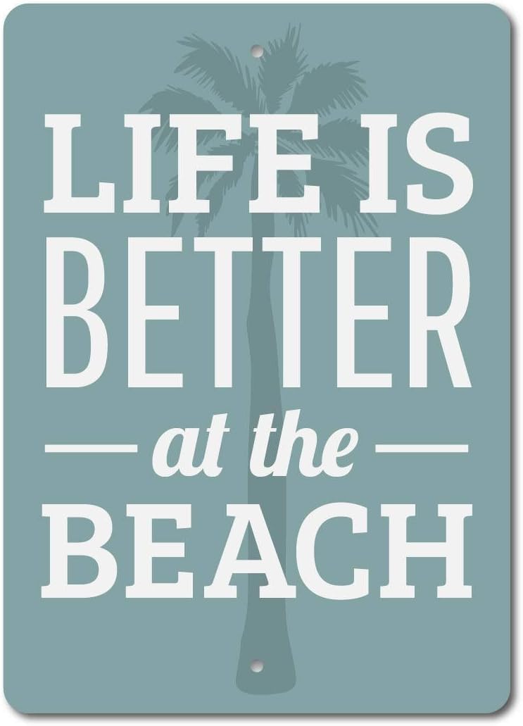 Amazon.com : SIGNCHAT Beach Life Decor Beach Life Sign Life is Better ...