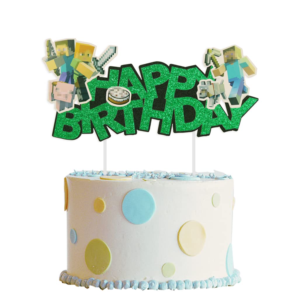 Minecraft Cake Minecraft Birthday Cake Topper Cake Toppers Happy Birthday
