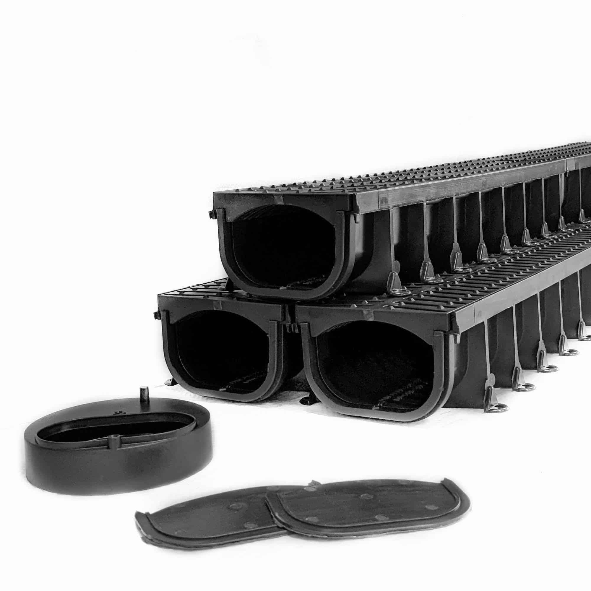 Buy EasyFlow Shallow Water Channel Drain 3m Garage Pack - ACO Drains ...