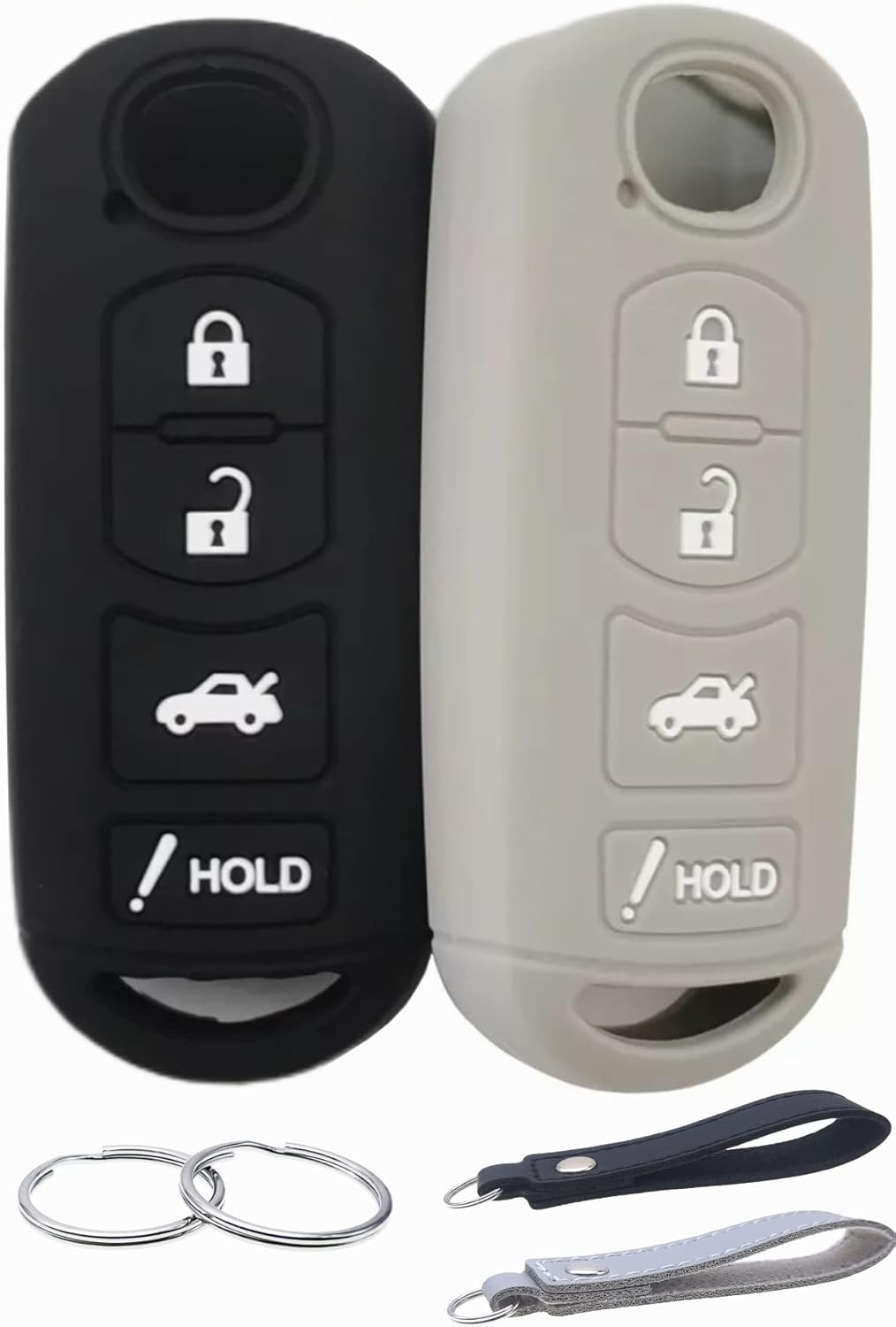 Amazon.com: REPROTECTING Silicone Rubber Key Fob Cover Compatible with ...