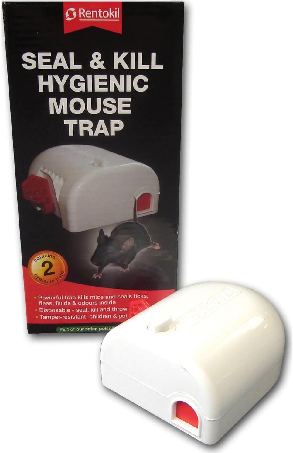 Rentokil FM49 Seal and Kill Hygienic Mouse Trap - Pack of 2 : Amazon.co ...