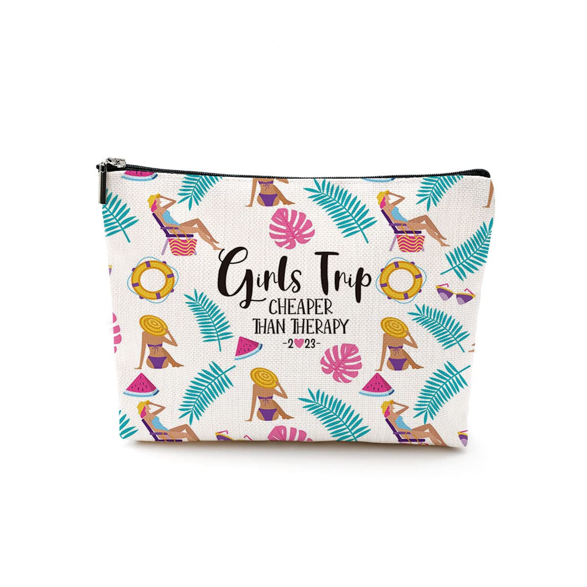 2023 Girls Trip Cheaper Cosmetic Bag Makeup Bag Pouch Weekender Bags ...