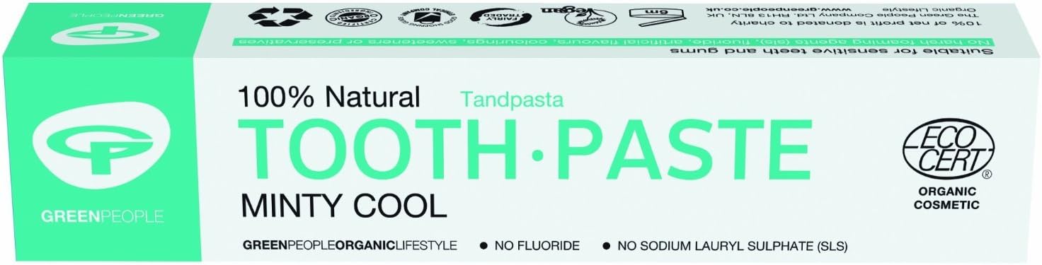 The Green People Company 50 ml Organic Minty Cool Toothpaste by Green ...