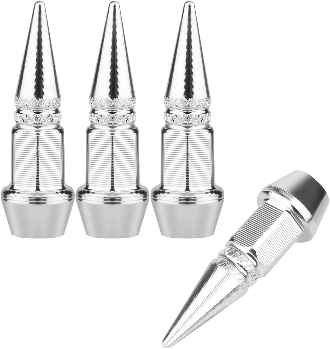 Amazon.com: Circuit Performance VC6 Series Silver Aluminum Spiked Valve ...