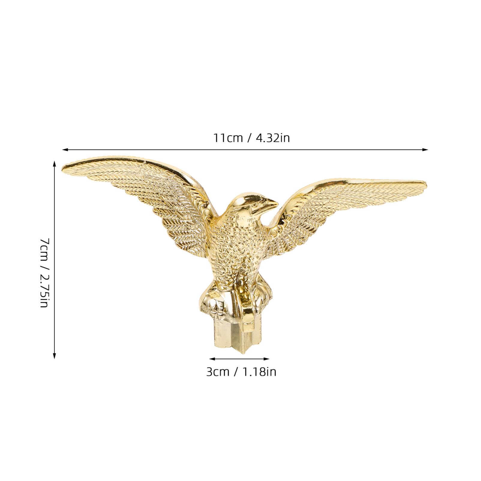 Snapklik.com : Flagpole Eagle Head Decor Flag Pole Parts Yard Flag Head ...