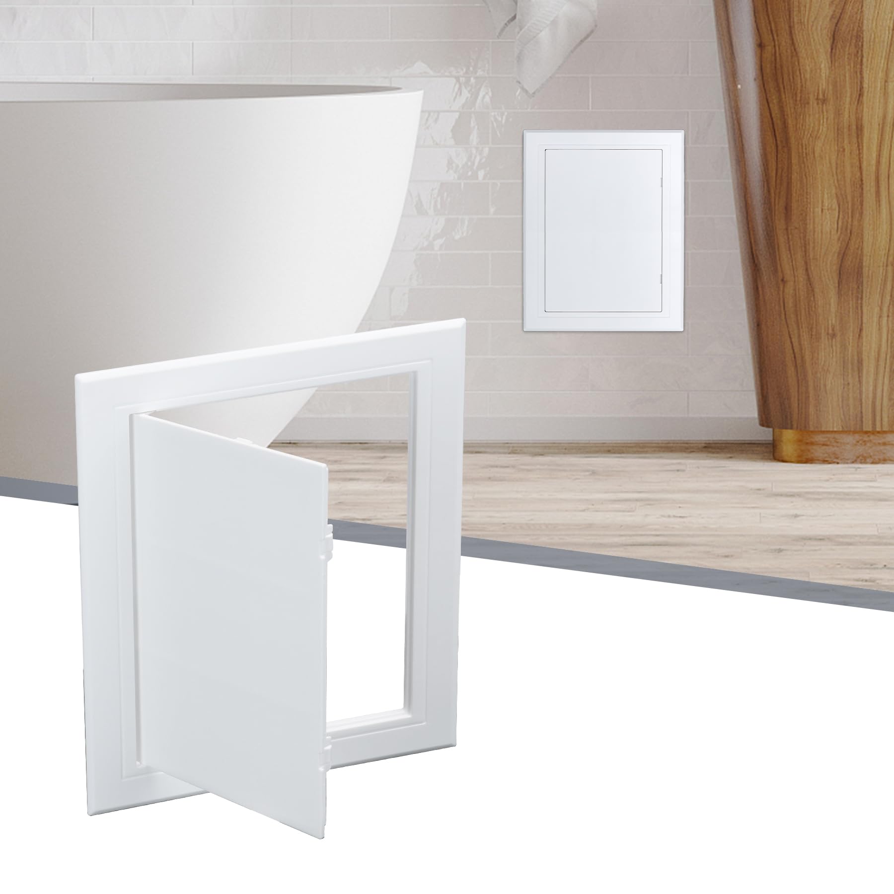 Snapklik.com : White Plastic Access Panel For Drywall, 8 X 10 Inch ...