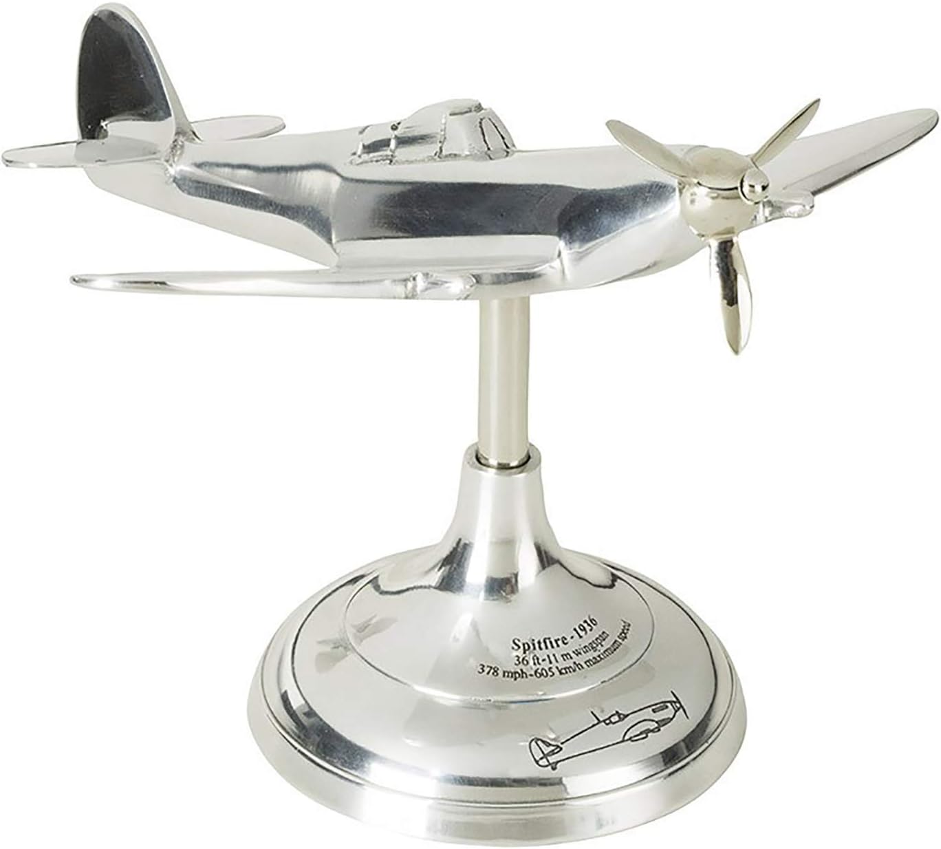 Amazon.com: Authentic Models Desktop Model Airplane - Spitfire ...