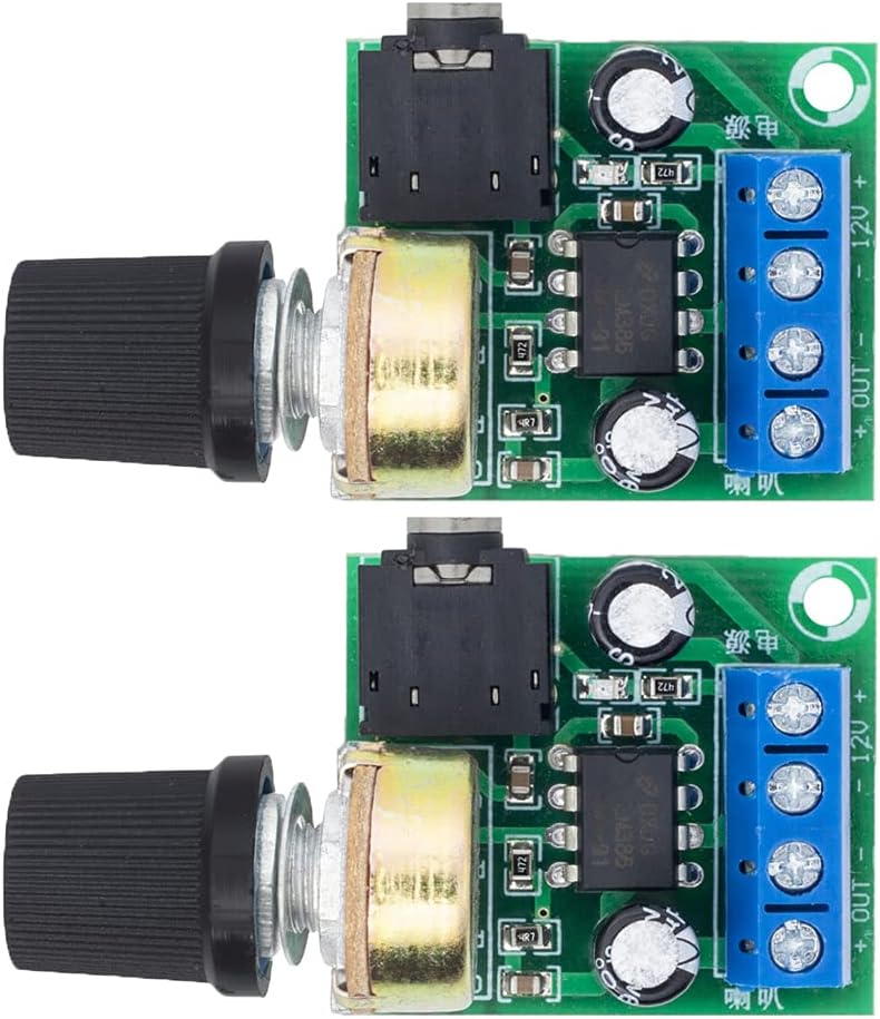 Amazon.com: Acxico 2Pcs LM386 10W Mini Power Amplifier Board Audio ...