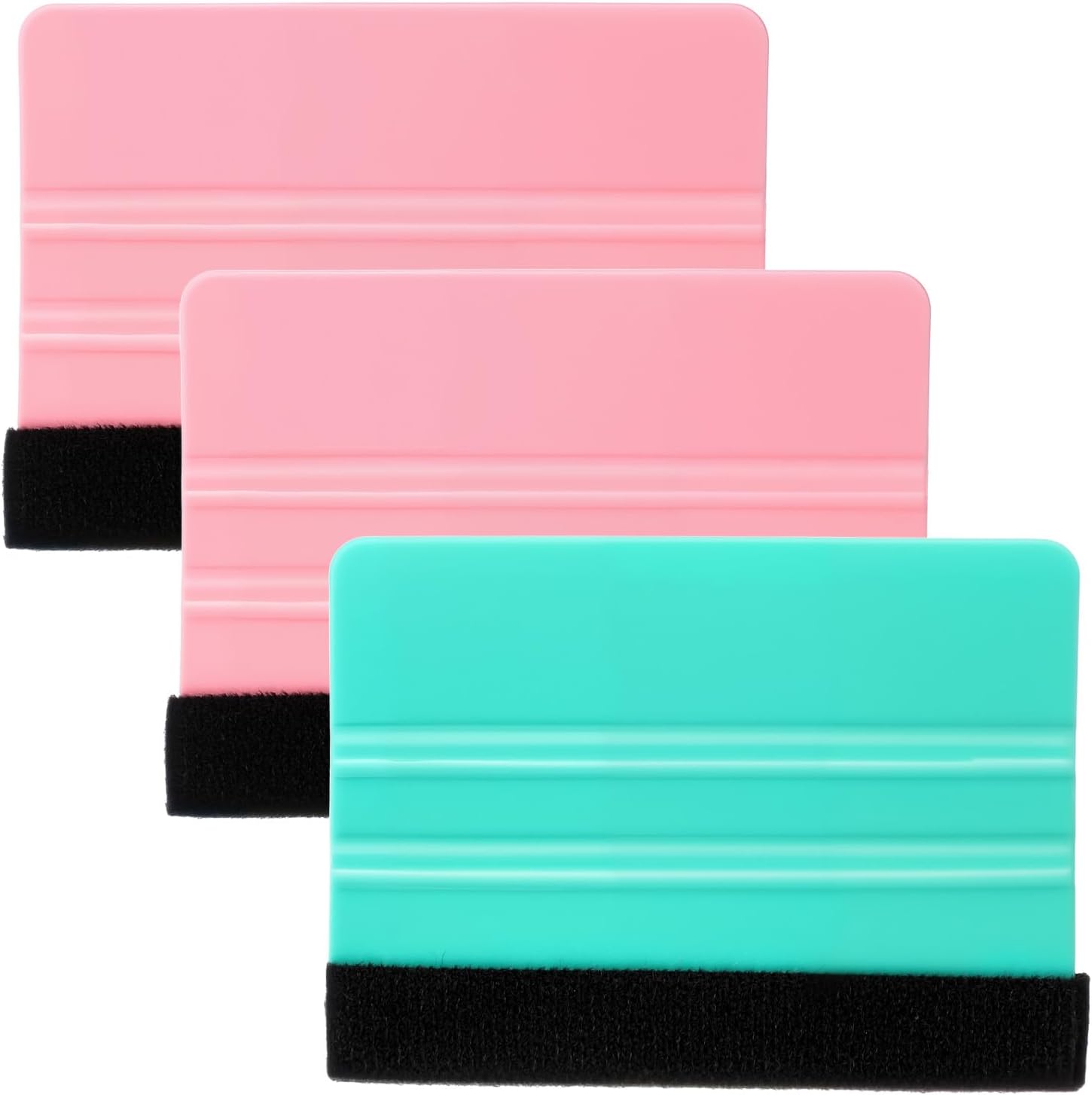 Amazon.com: 3 PCS Vinyl Felt Squeegee, Felt Vinyl Squeegees Scraper Tools Kit Small Wallpaper ...