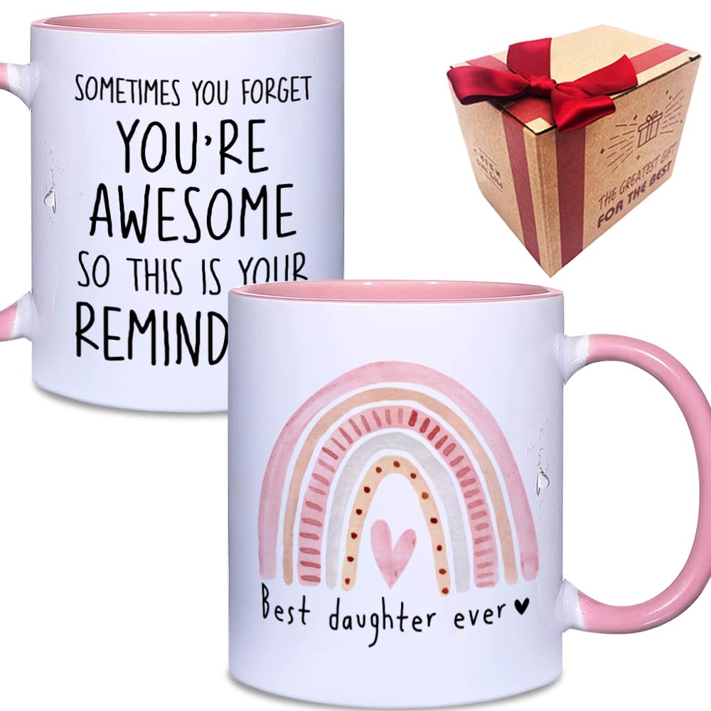 Amazon.com: SUUURA-OO You’ re Awesome Mug Thank You Gifts for Daughter ...