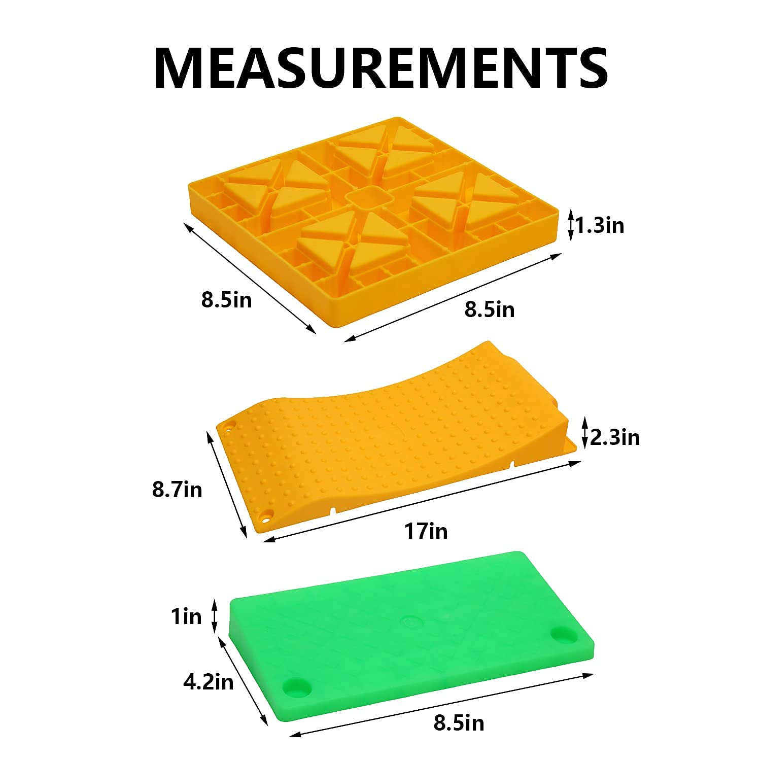 GarfatolRv RV Leveling Blocks with Glow in The Dark Ramp Camper ...