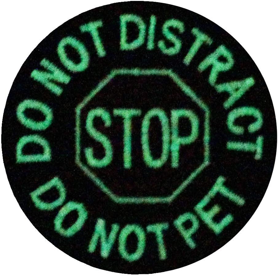 Amazon.com: Glow in Dark Service Dog Do Not Distract Do Not Pet Vests ...