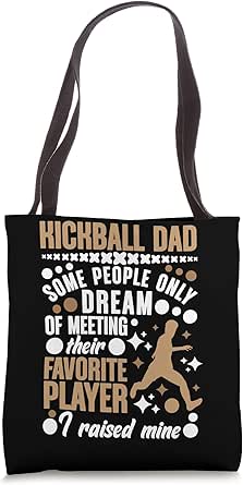 Amazon.com: Kickball Dad Proud Dad Of A Kickball Player Father Tote Bag ...