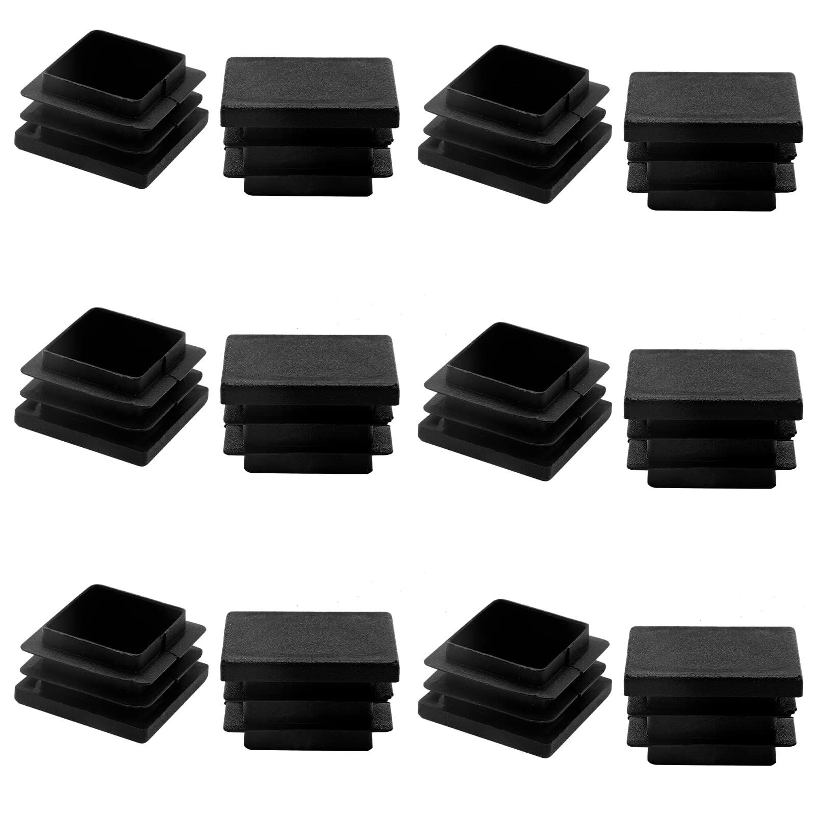 Snapklik.com : Kyuionty 12 Pack 1-1/4 Inch Square Plastic Plug, Insert ...