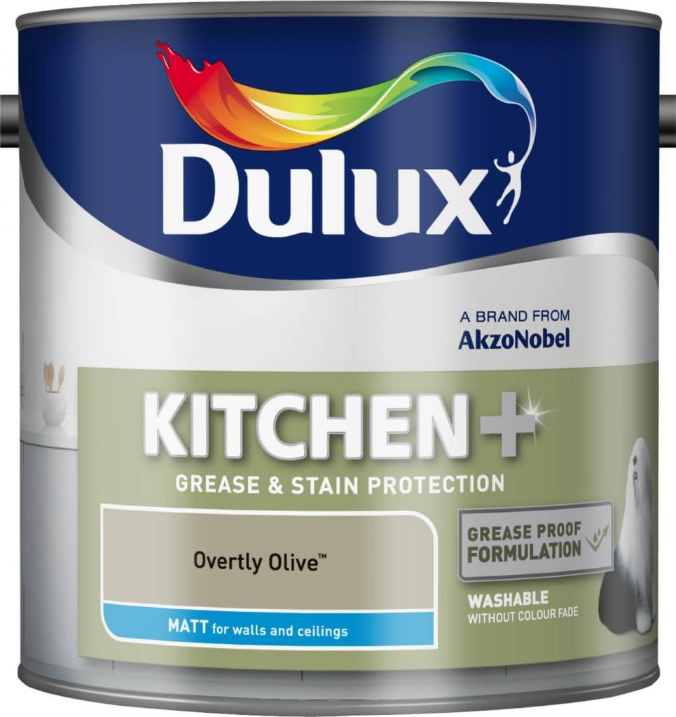 Dulux Kitchen+ Matt 2.5L Overtly Olive : Amazon.co.uk: DIY & Tools