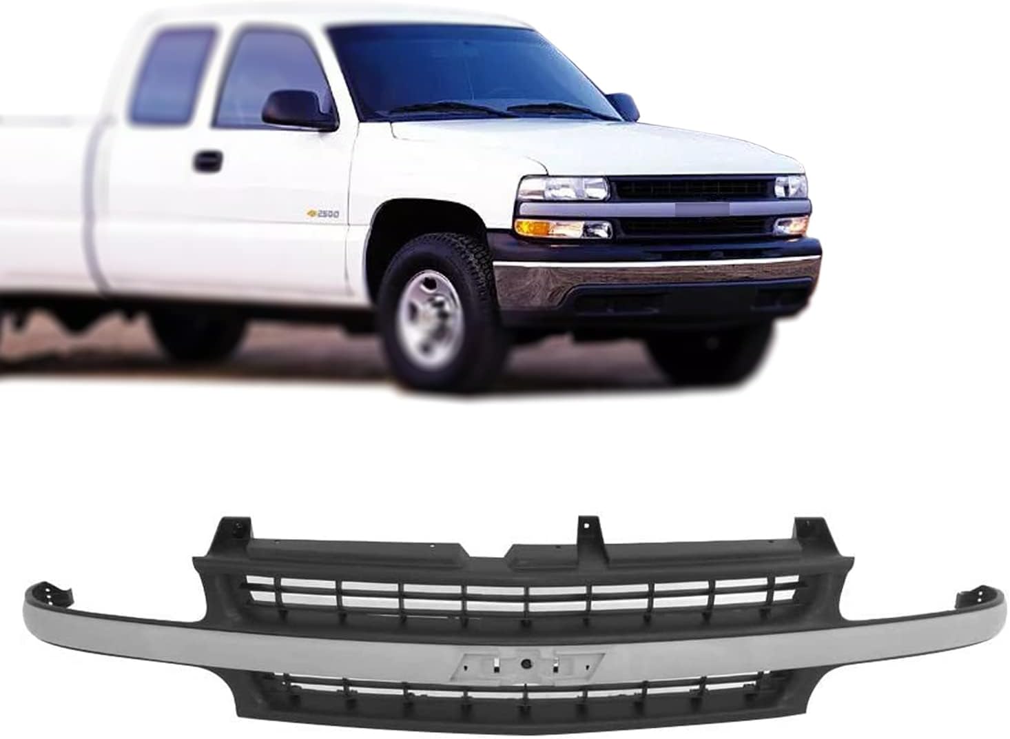 Amazon.com: Perfit Liner Front r Grille Grill Dark Gray Shell ...