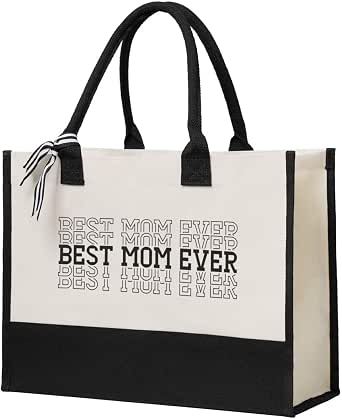 Amazon.com: Kizon Canvas Tote Bag Mother Gifts Mama Mom Bag Mothers Day ...