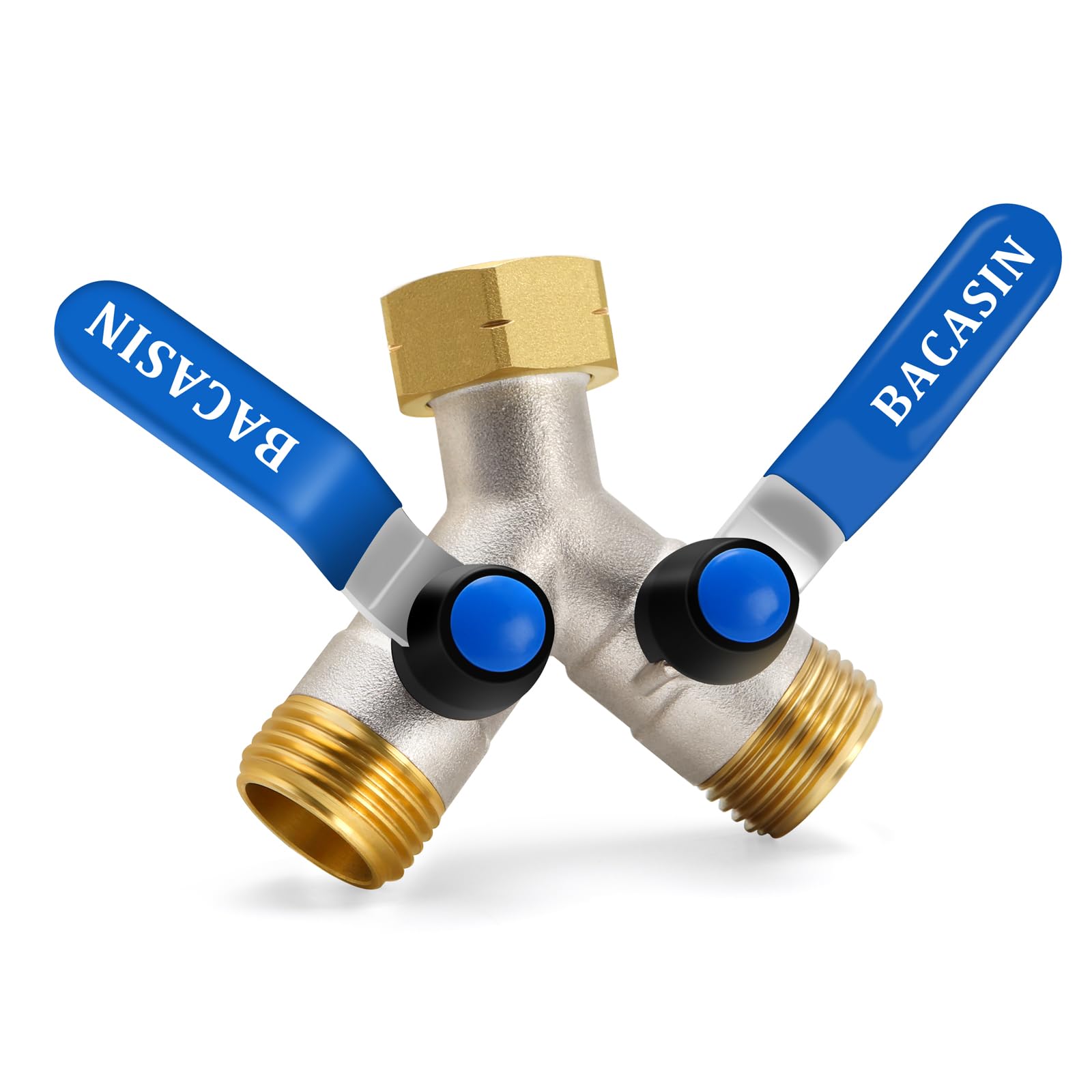 Snapklik.com : Brass Garden Hose Splitter, Garden Hose Splitter 2 Way ...