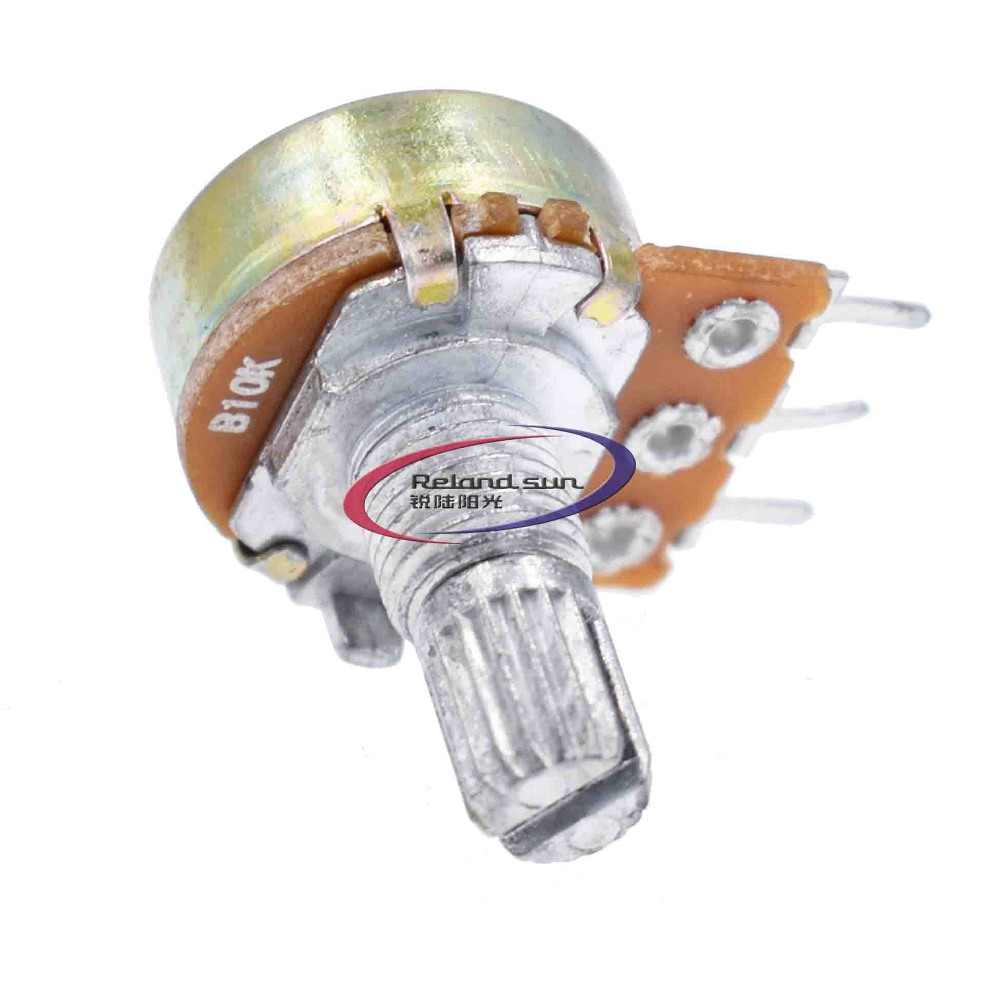 10k Potentiometer Linear 5Pcs B100K 100K WH148 15mm 6 Pin Dual Stereo ...