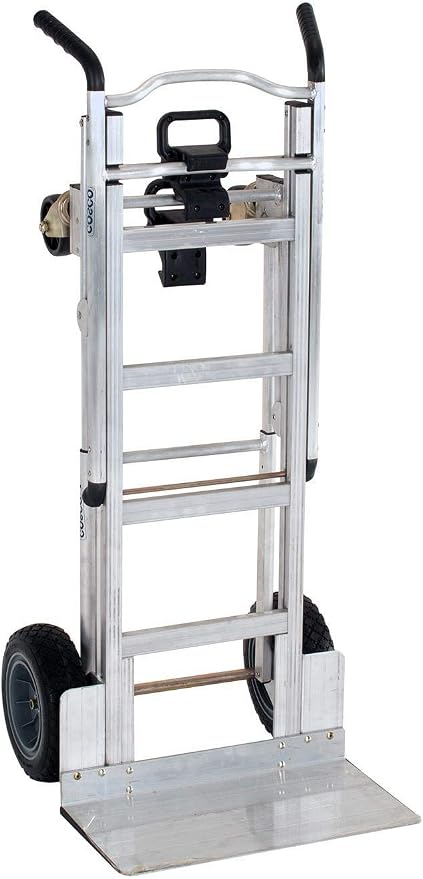 Cosco 3-in-1 Aluminum Hand Truck/Assisted Hand Truck/Cart w/ flat free ...