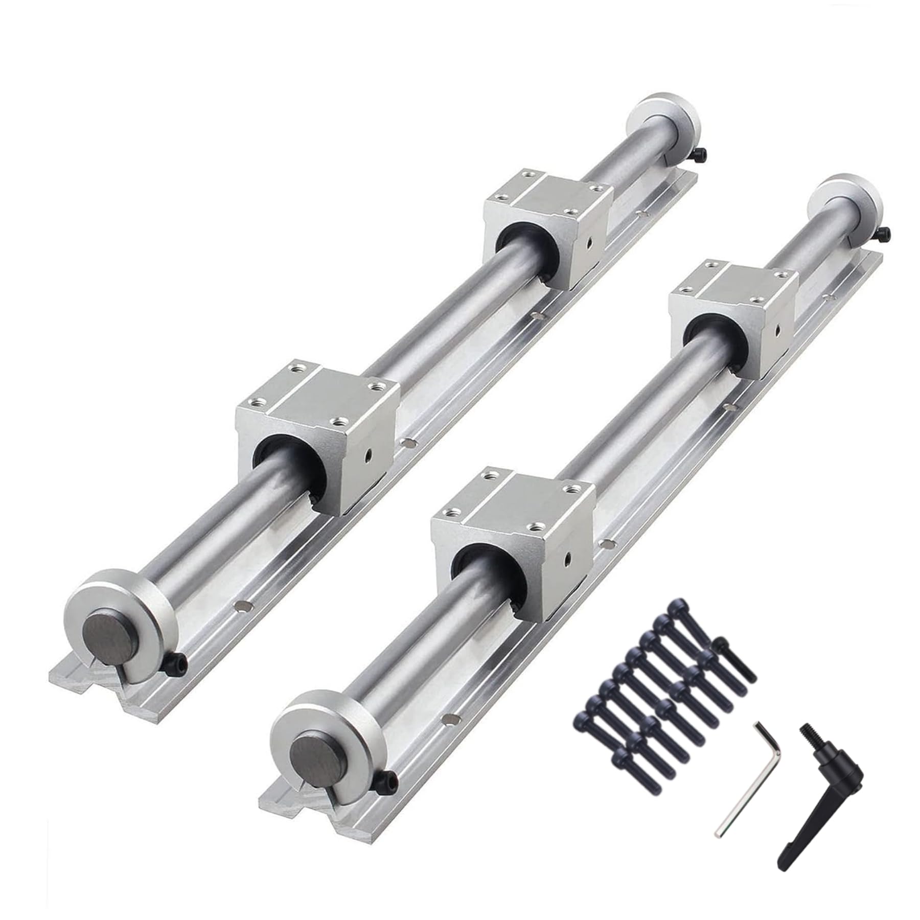 Snapklik.com : ANWOKIT Linear Rail Guide, SBR16-2000mm Fully Supported ...