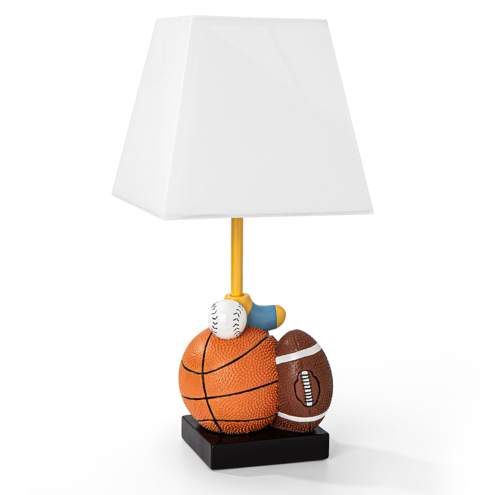 HERBESTBAY Table Lamp Sports-Themed, 14-Inch Bedside Lamp Adorable ...