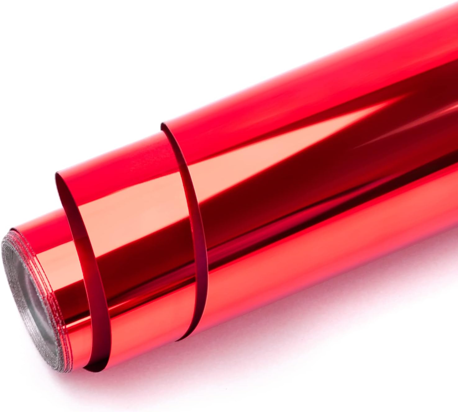 Amazon.com: HTVRONT Red Chrome Vinyl - 12" x 6FT Red Permanent Vinyl ...