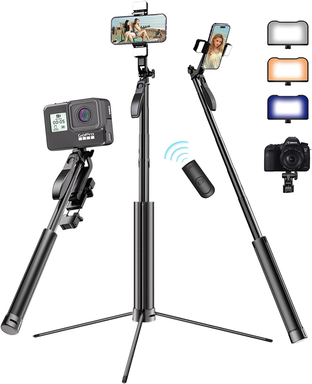 Amazon.com: Acuvar 50" Smartphone, Camera & Camcorder Tripod with Phone ...