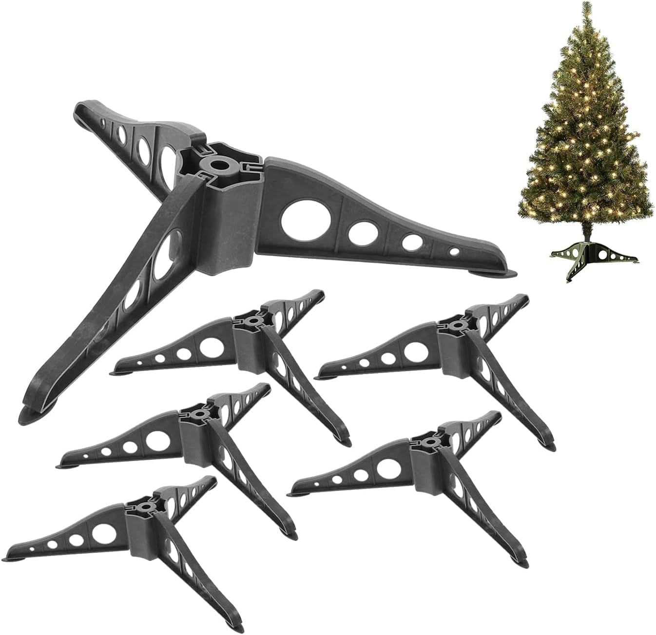 Amazon.com: FOMIYES DIY Xmas Tree Stand Christmas Tree Stands, 6Pcs ...