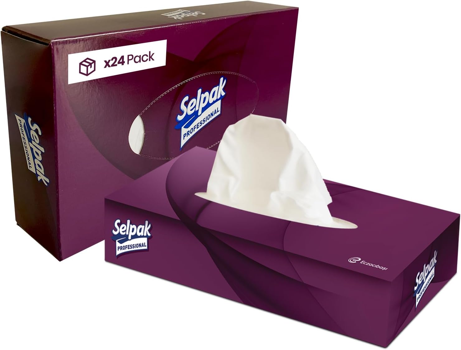 Selpak Facial Tissues Box Multipack, 24 Tissue Box x 80 White, 2ply ...