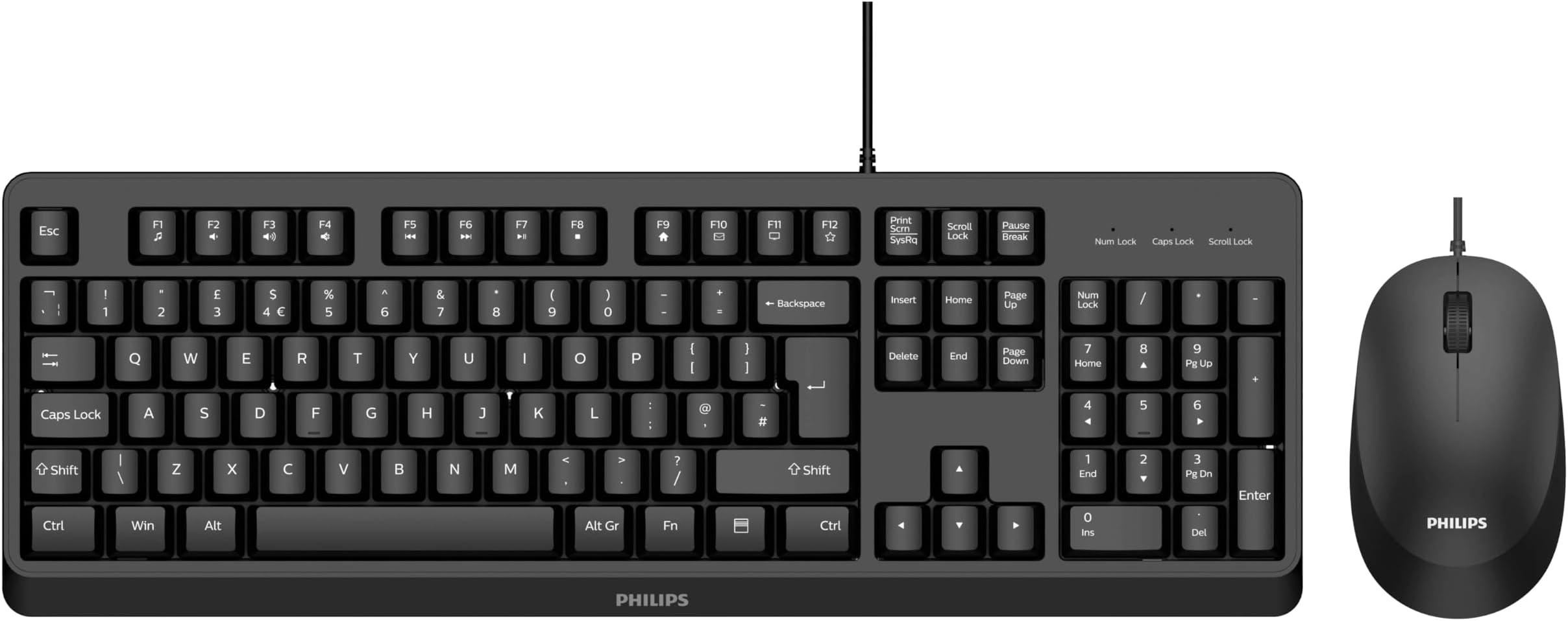 Microsoft Wired Desktop 600 Keyboard and Mouse Set, UK Layout - Black ...