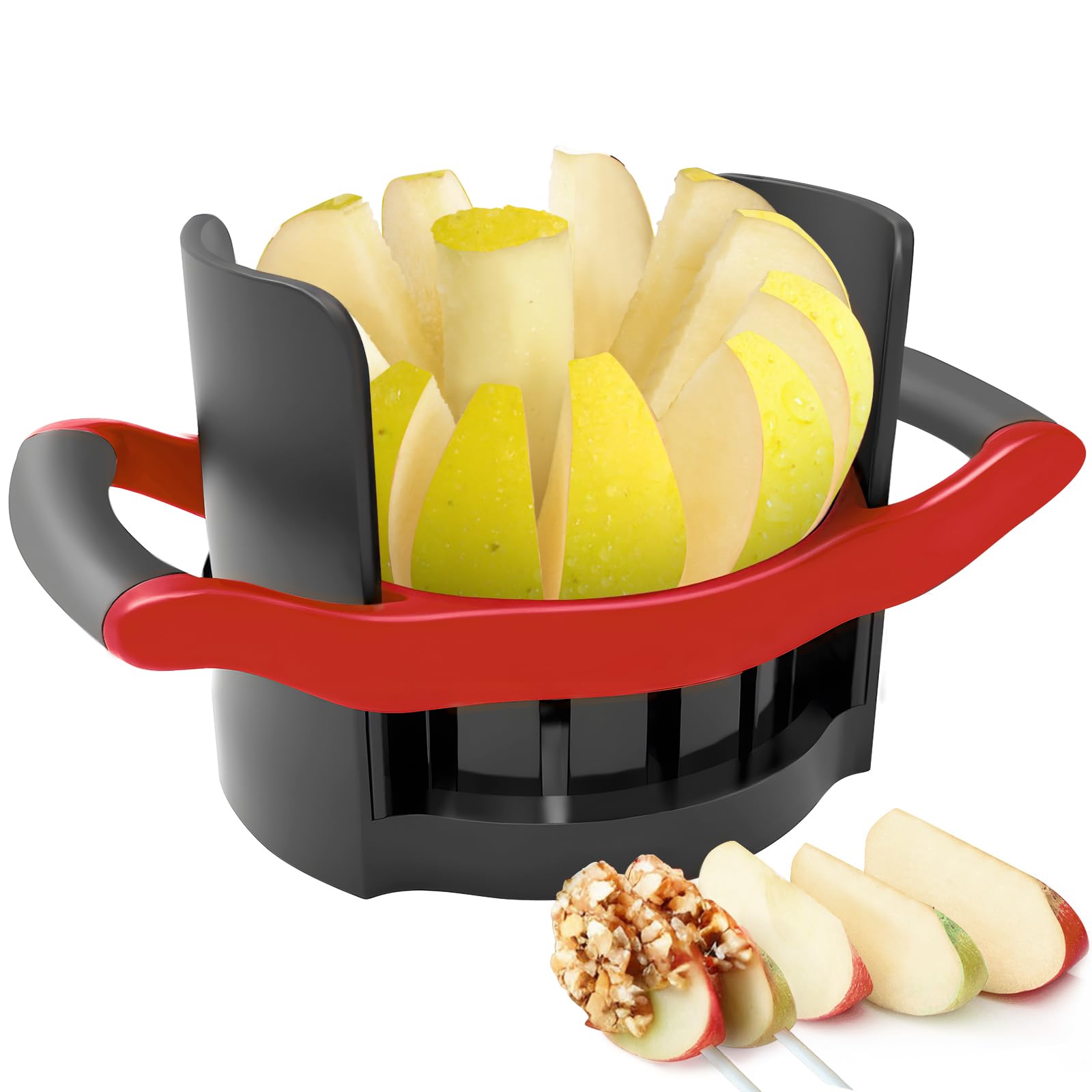 Amazon.com: Newness 5.12 In Large Apple Slicer, Cut 12 Thin Slices All ...