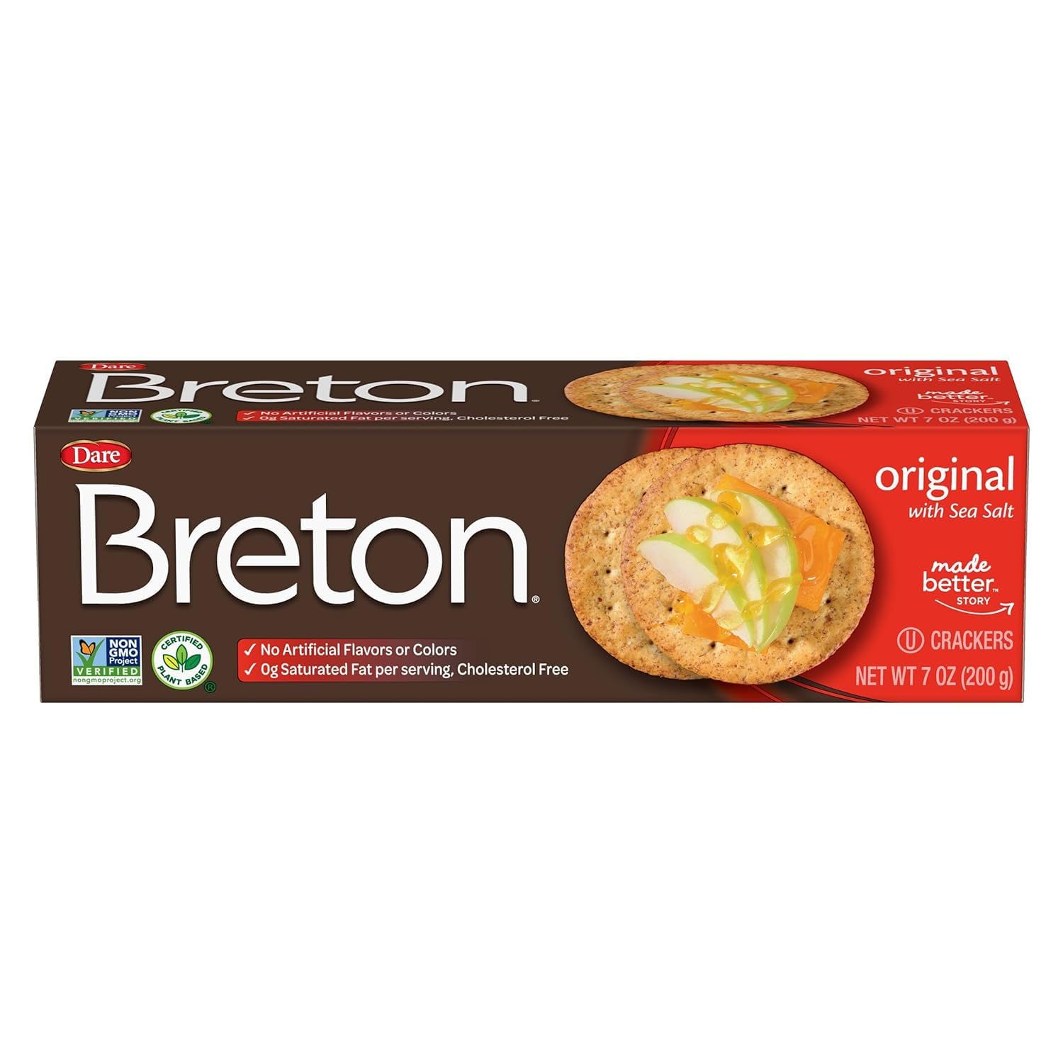 Amazon.com: Breton Original Crackers with Sea Salt 7 oz. (Pack of 6)