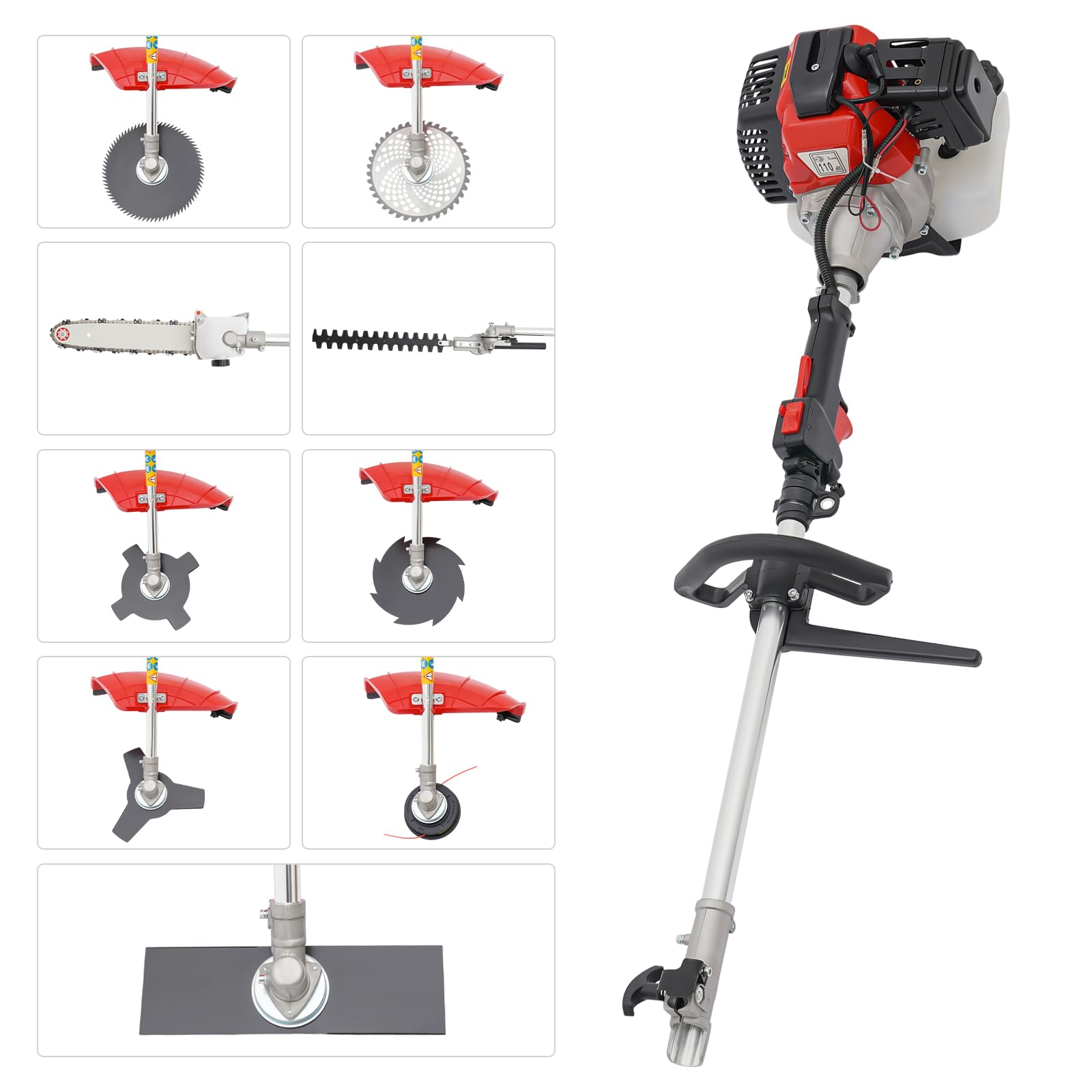 Amazon.com : RIUOPN 58CC 2-Cycle Gas Powered String Trimmer 7 in1 Multi ...