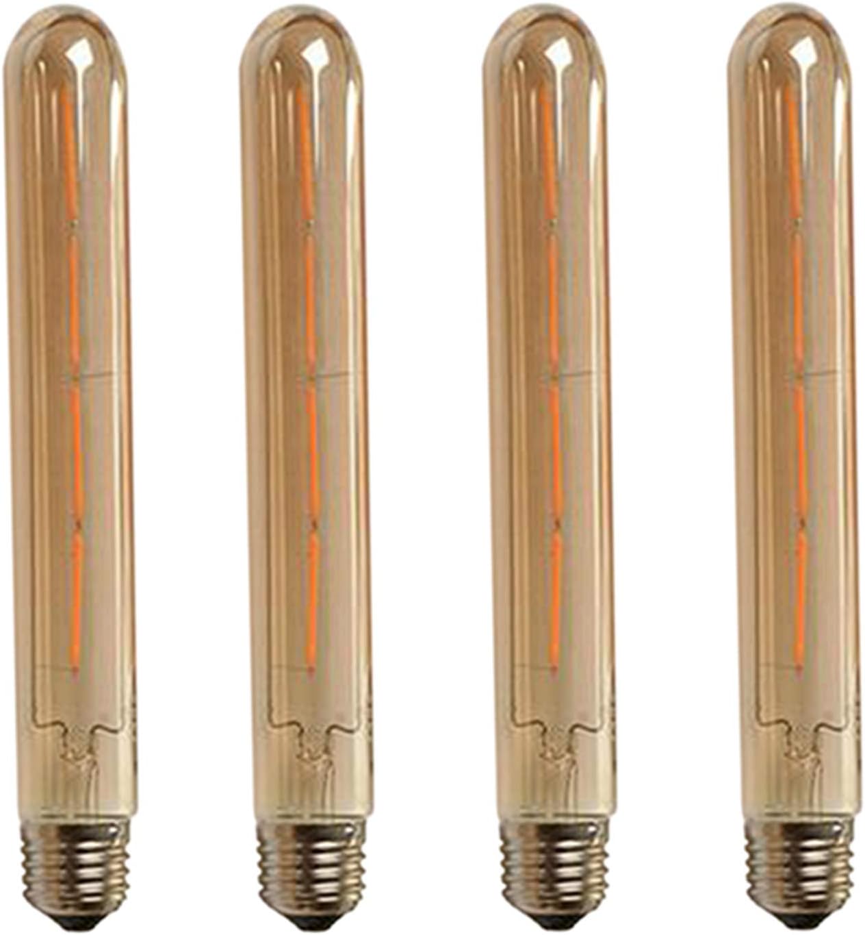 T30 225mm Led Long Bulbs 4W Dimmable Vintage Light Bulb Long Tubular ...