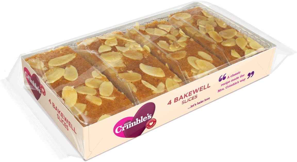 Mrs Crimbles Bakewell Slices 4 Pack : Amazon.co.uk: Grocery