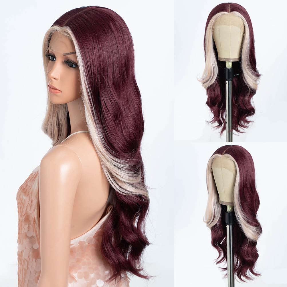 Style Icon HD Lace Front Wig 26 Inch Long Body Wave Wigs Synthetic ...