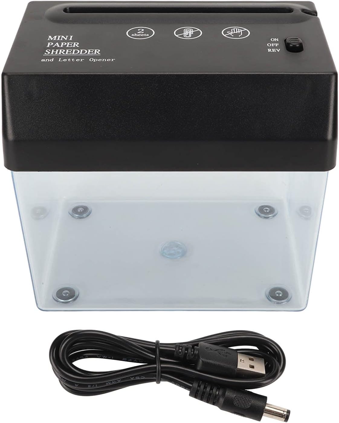 Amazon.com: HYWHUYANG USB Paper Shredder, Portable Paper Shredder ...