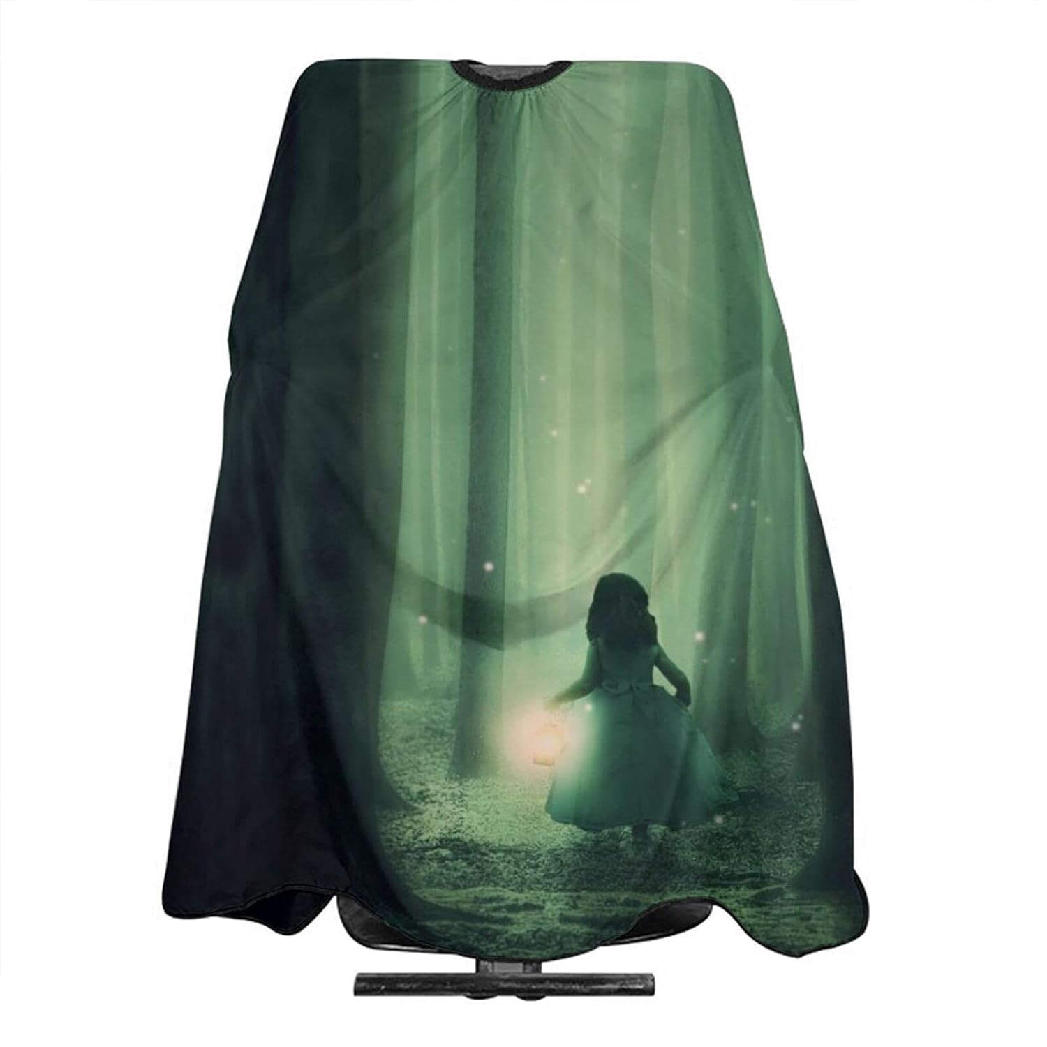 Amazon.com : Kerrlina Forest Art Scenery Girl Barber Cape For Men ...