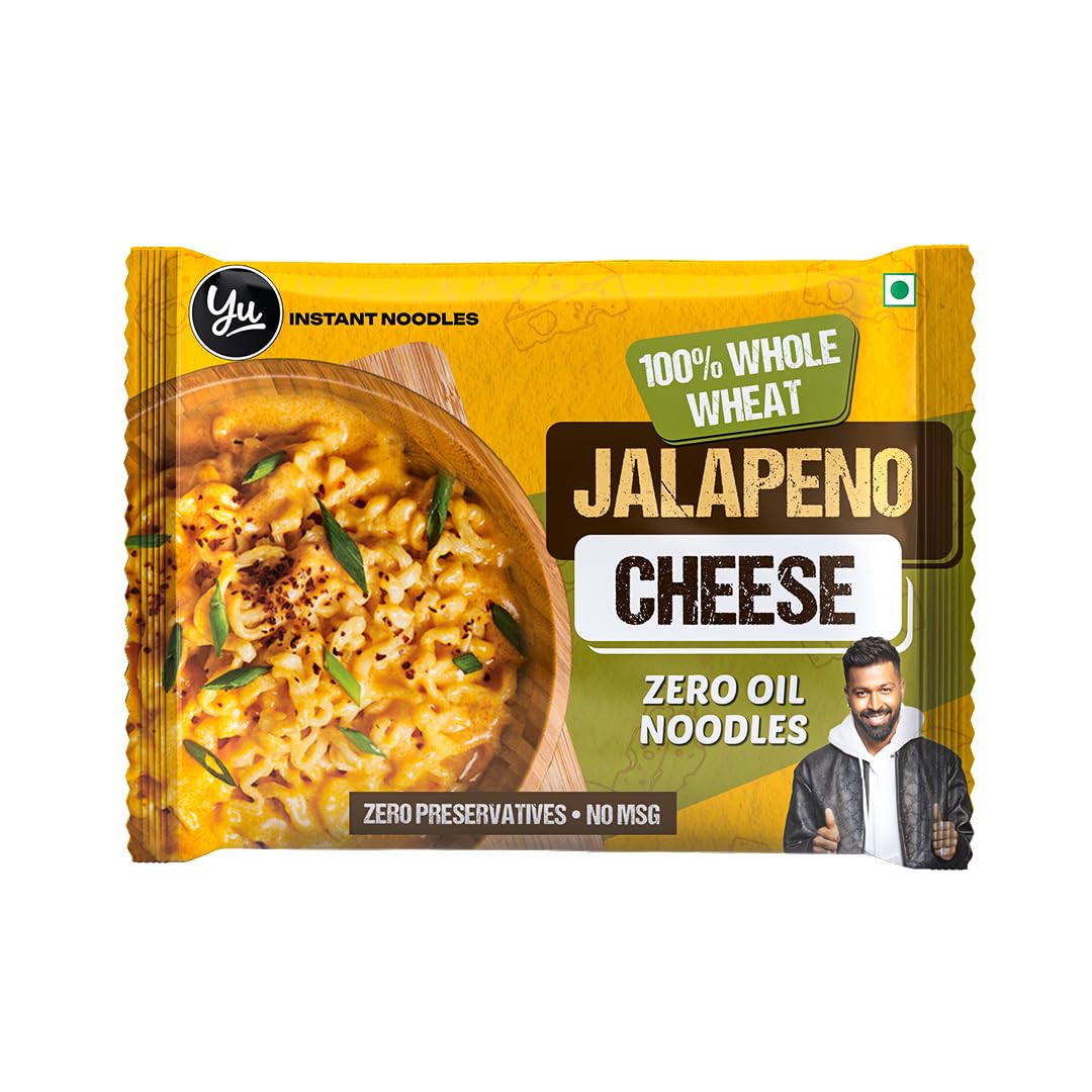 Yu 100% Whole Wheat Jalapeno Cheese Instant Noodles - Zero ...