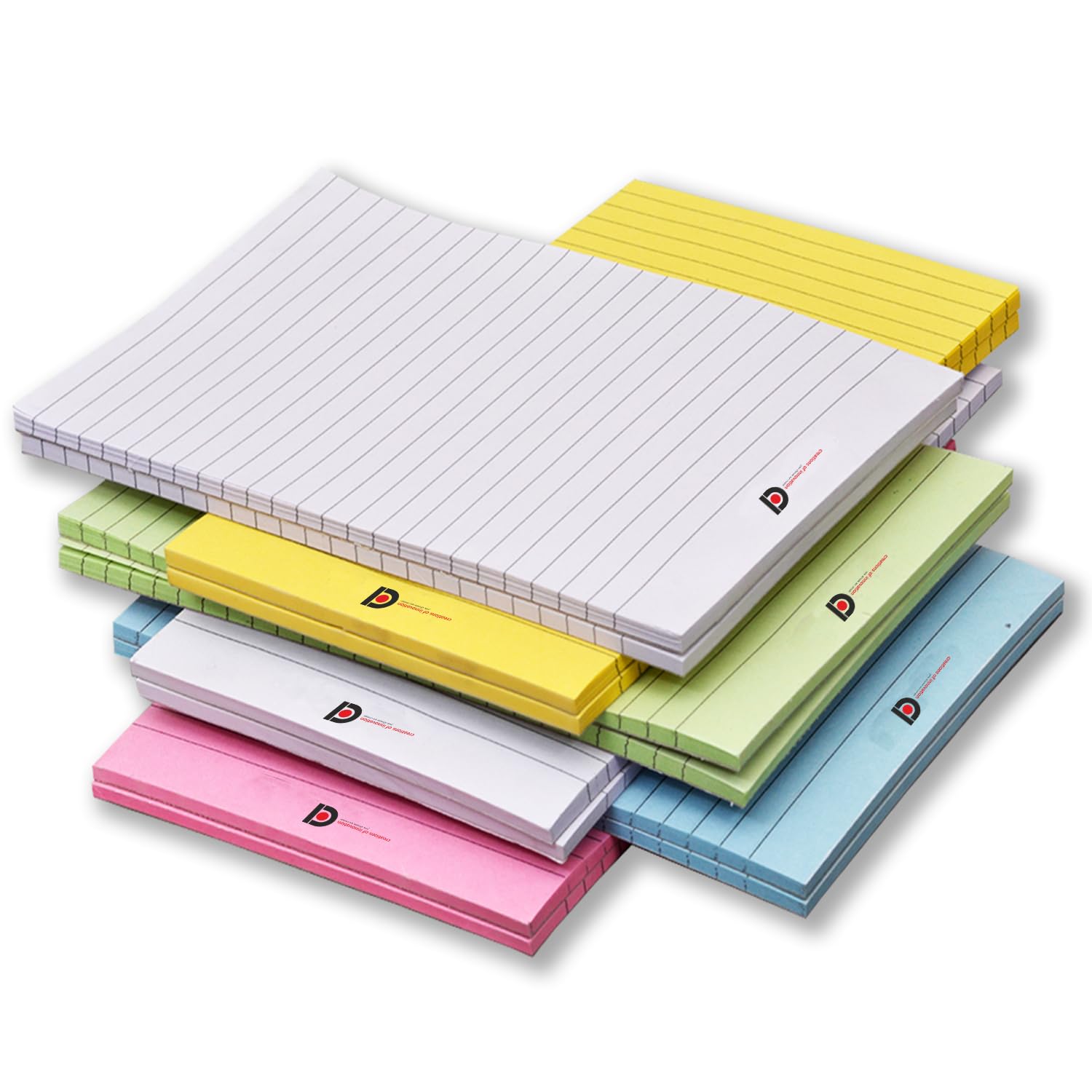 COI Wide Ruled 5X 8 - Inch 50-Sheet Lined Writing Note Pad, White ...