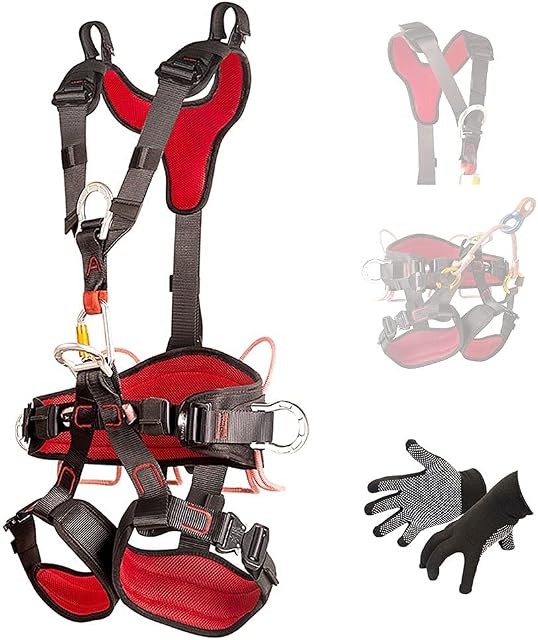 Climbing Harness Tree Climbing Gear Full Body Climbing Saddle ...