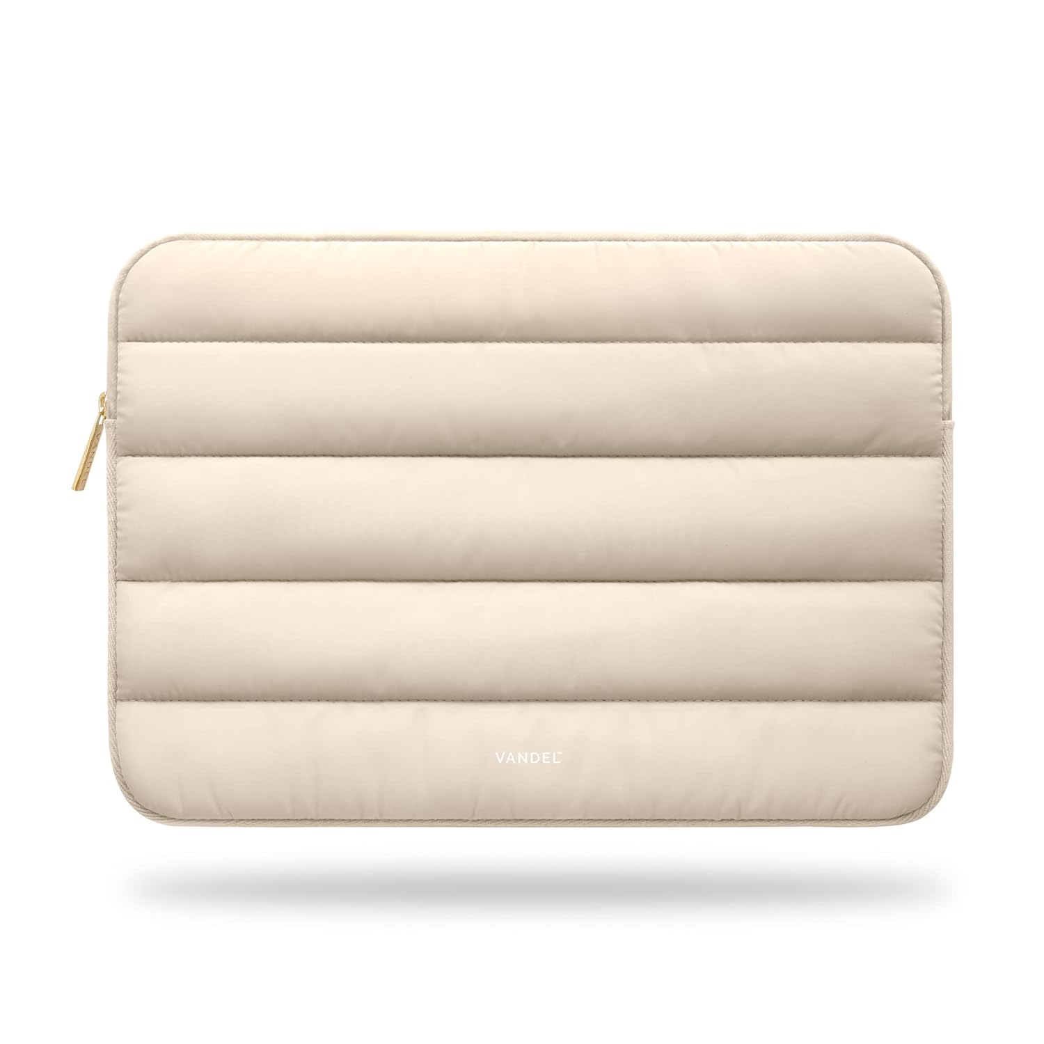 Vandel Puffy 15-16 Inch Cute Beige Laptop Sleeve for Women. MacBook Pro ...