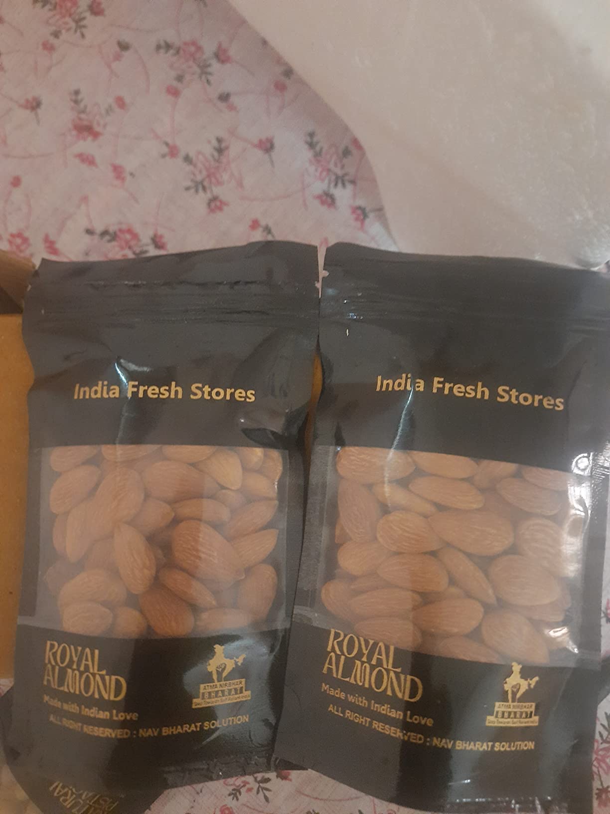 INDIA FRESH STORES- (200GM) - Royal Almonds/Badam 200gm 100% Natural ...