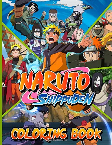 Amazon.co.jp: Naruto Shippuden Coloring Book: Ninja Coloring Books For ...