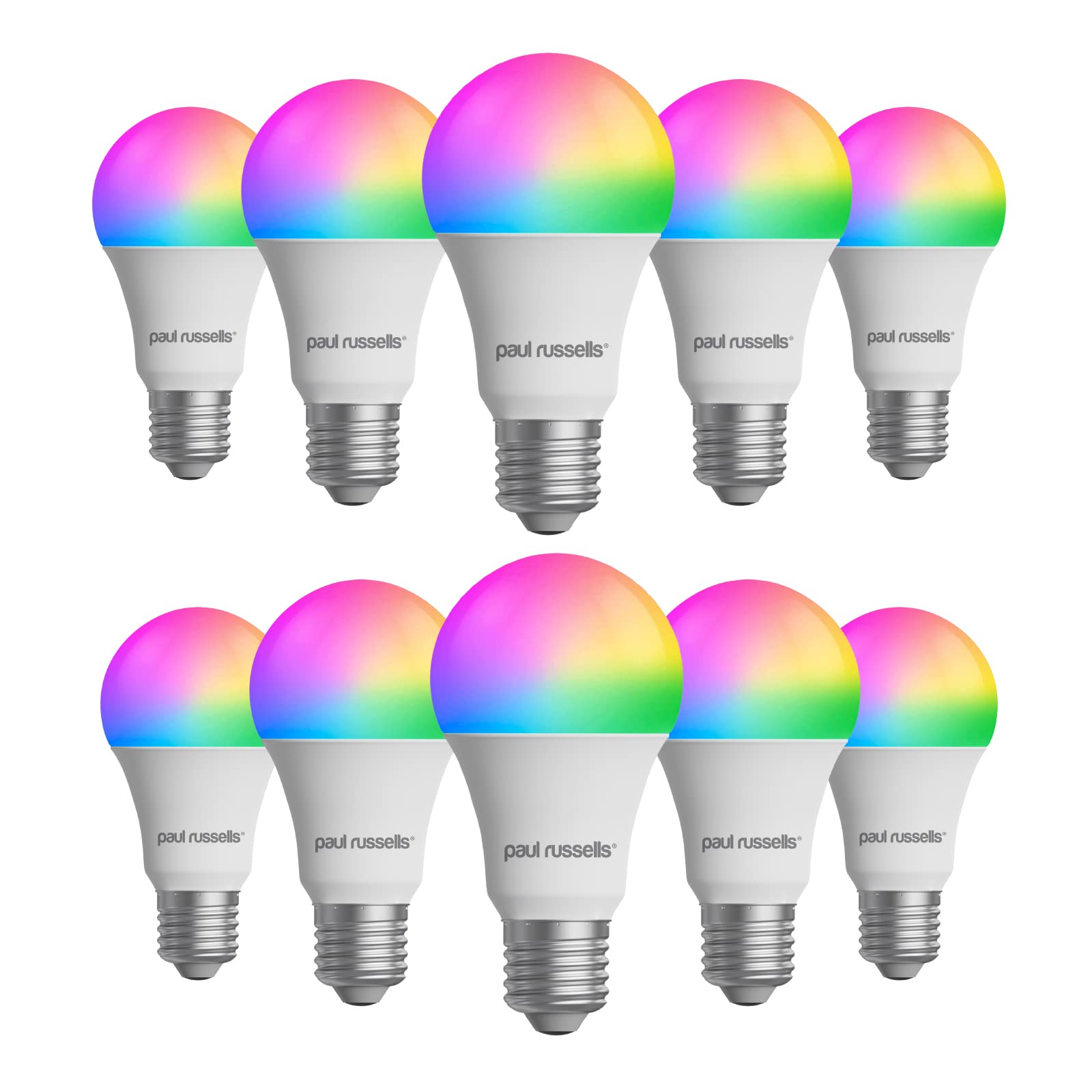 paul russells Smart LED GLS Bulb, 8.5W E27 Screw, Works with Amazon ...